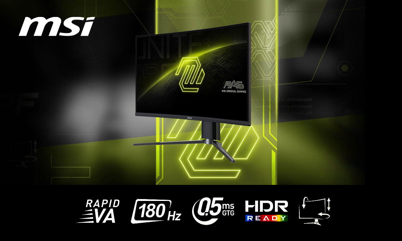 MSI 27" 180 Hz Rapid VA QHD Gaming Monitor 2560 x 1440 (2K) 0.5ms (GTG) MAG27CQ6PF - Newegg.com